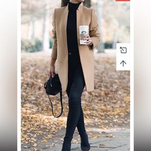 Source Unknown | Jackets & Coats | Standup Collar Elegant Coat | Poshmark